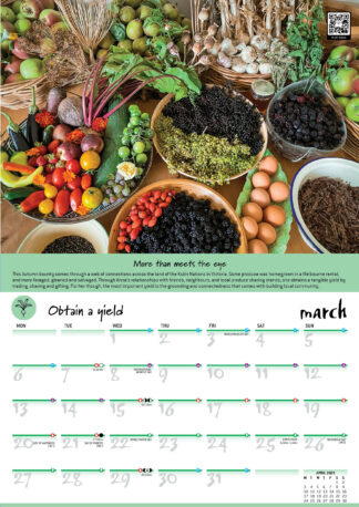 2023 Permaculture Calendar - a design principle a month
